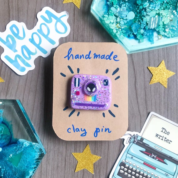 Visual Arts Hand Painted Glitter Camera Cameras etna.com.pe