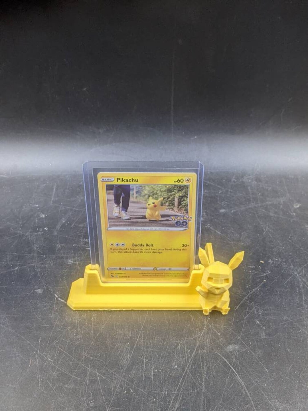 Pikachu Pokemon Card With 3D Printed Stand - Etsy