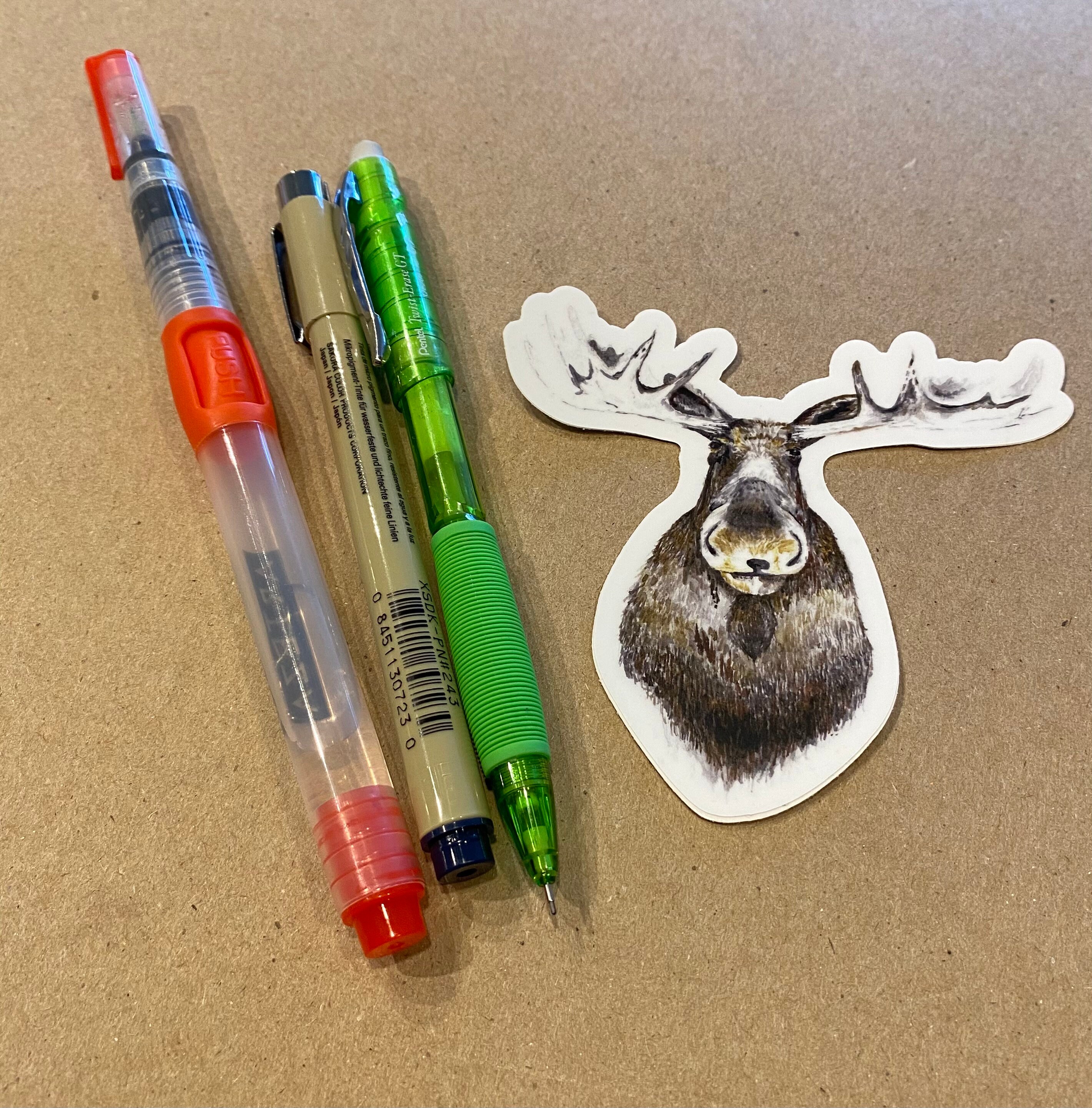 Moose Die-cut Sticker - Etsy