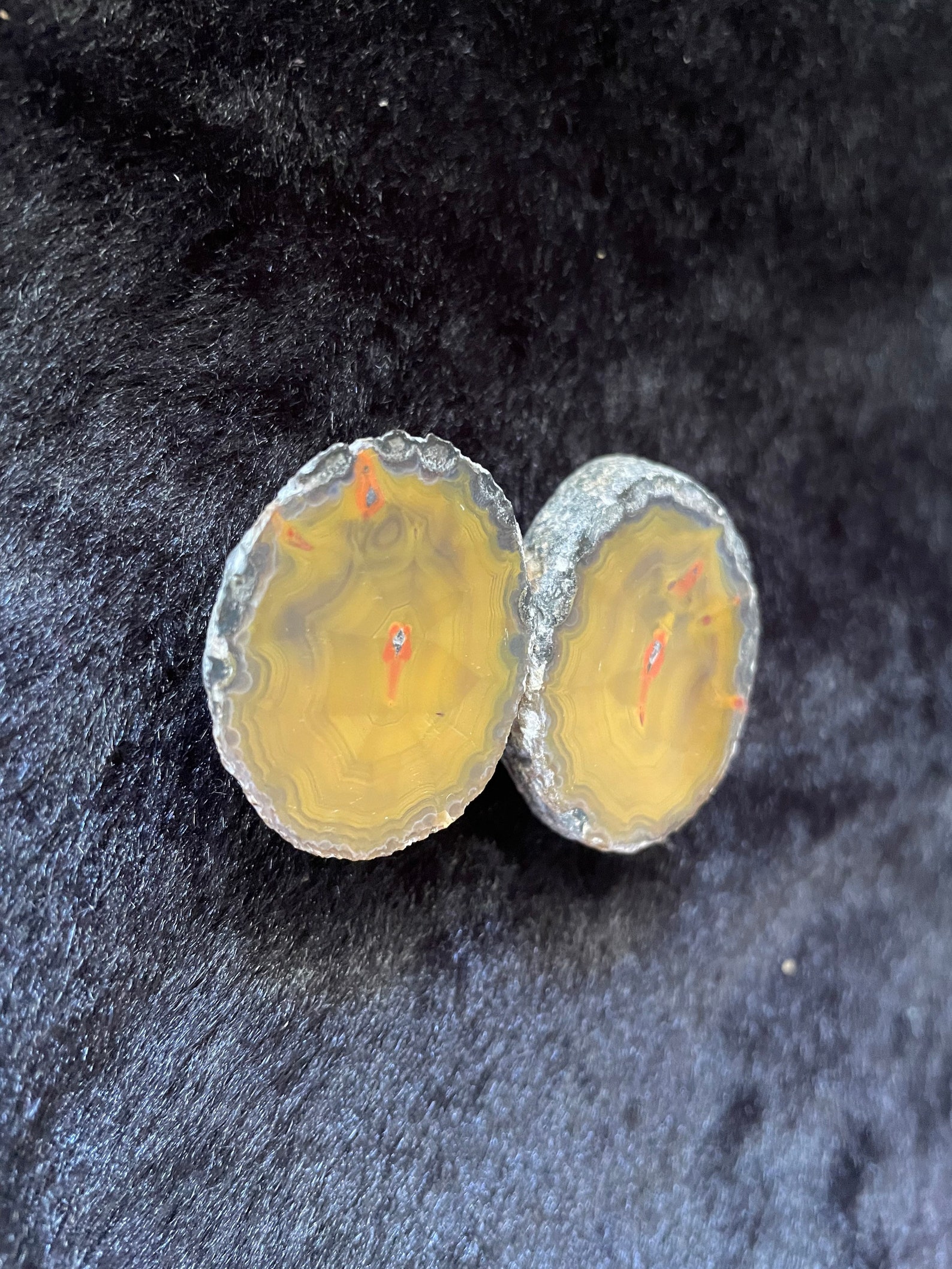 Crystal Agate Geode/fighting Blood Agate/warring State Agate Polished ...