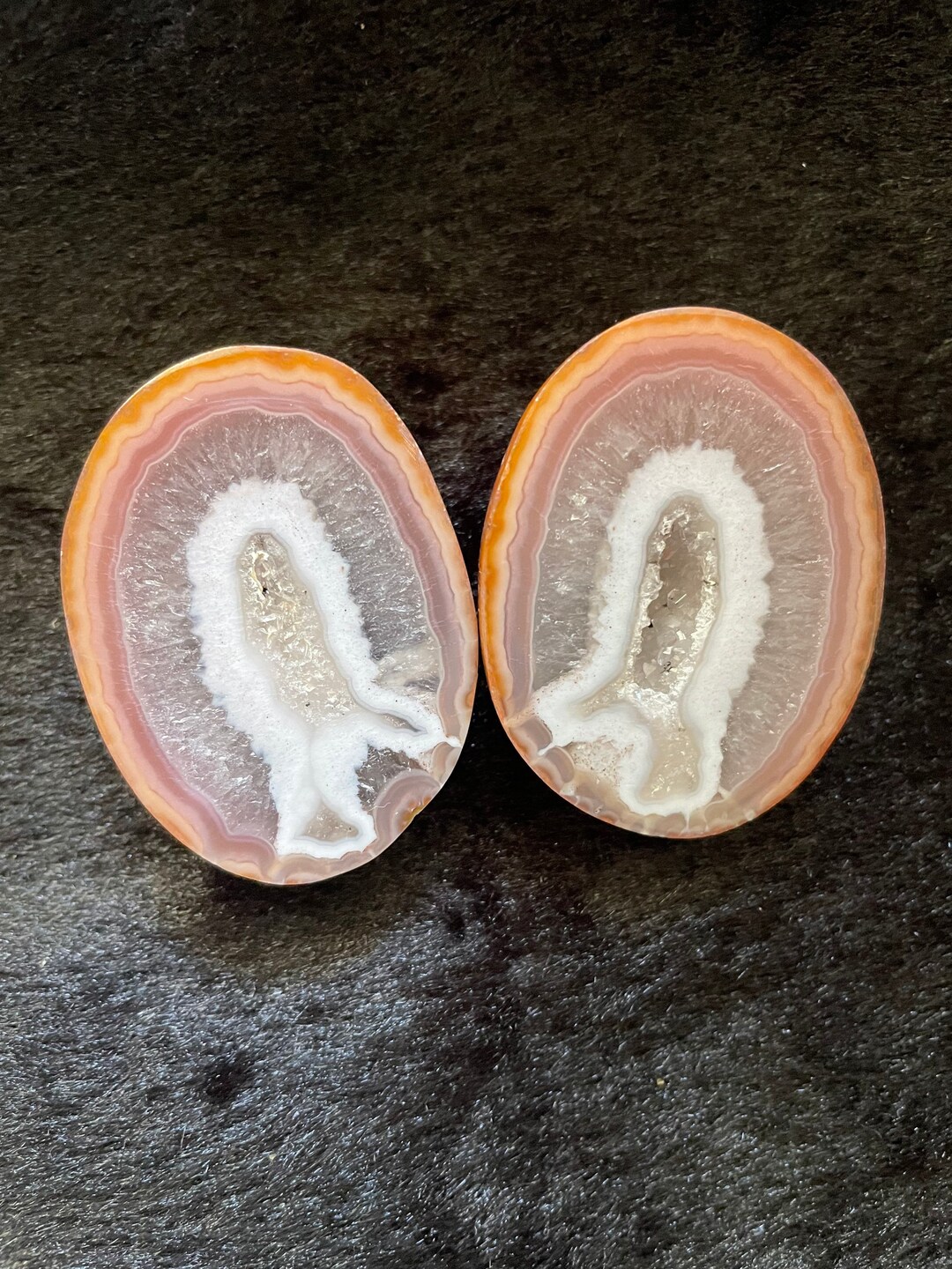 Crystal Agate Geode/fighting Blood Agate/warring State Agate Full ...