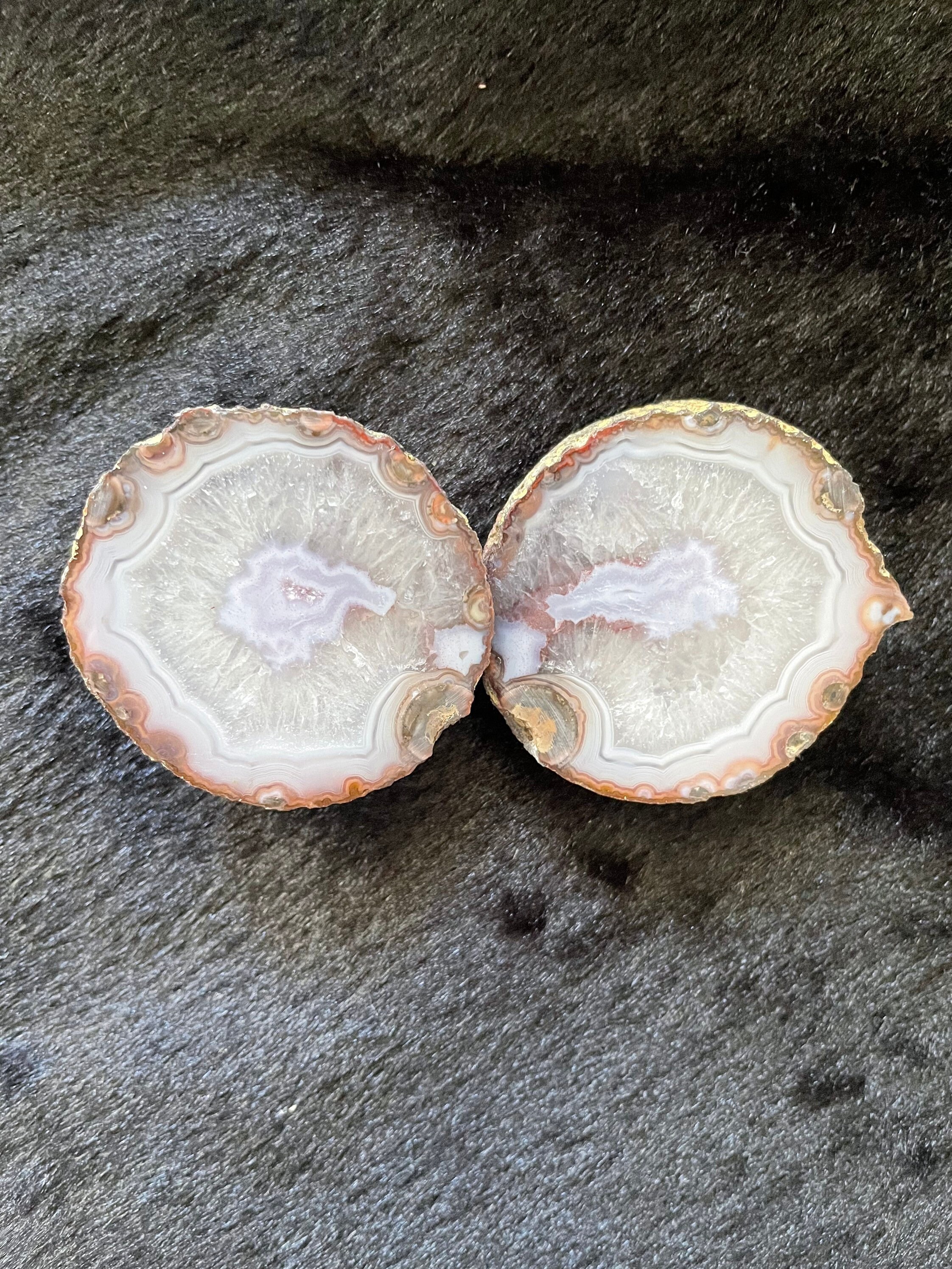 Crystal Agate Geode/fighting Blood Agate/warring State Agate Polished ...