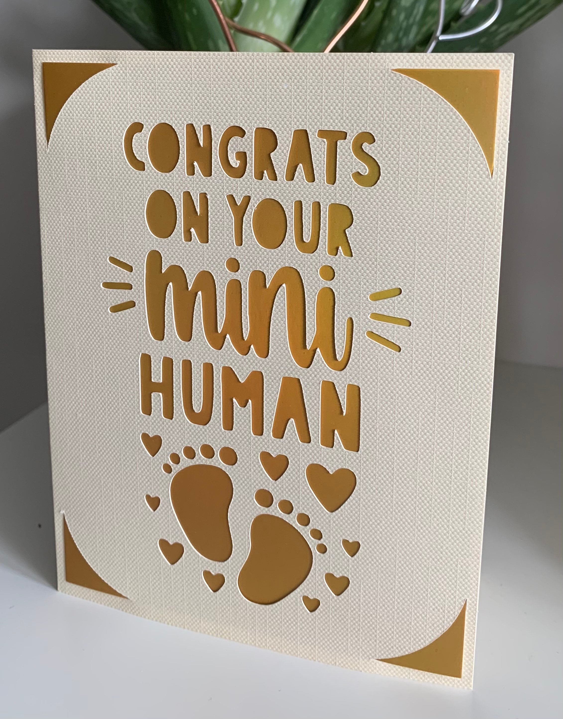 Congrats on your mini human card | Etsy
