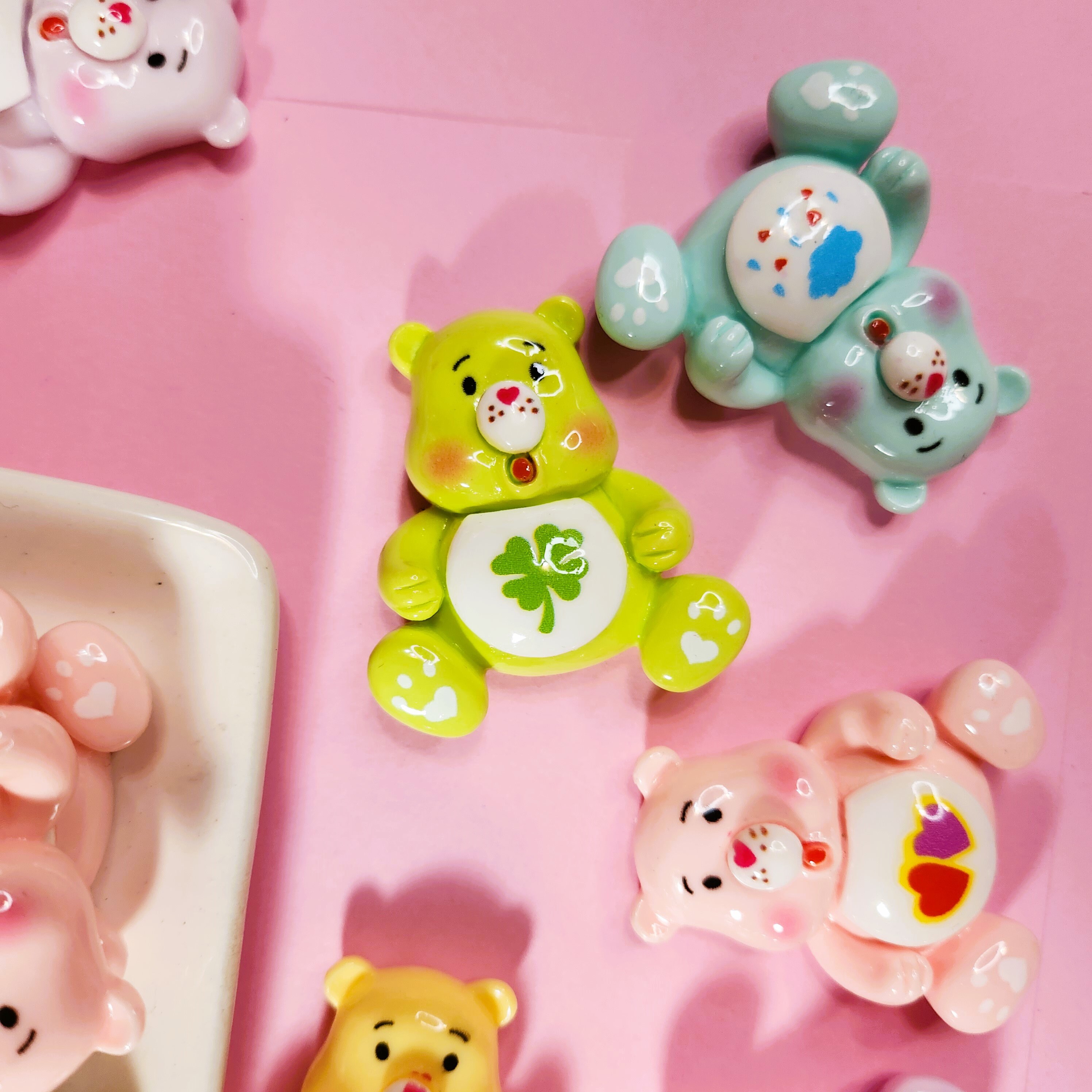 Care Bear Resin Charms: Decoden DIY Crafts, Jewelry Making - Etsy