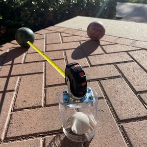 Bocce Ball Measuring Device, 8 Oz Clear Cup, Swivel Caster - Etsy