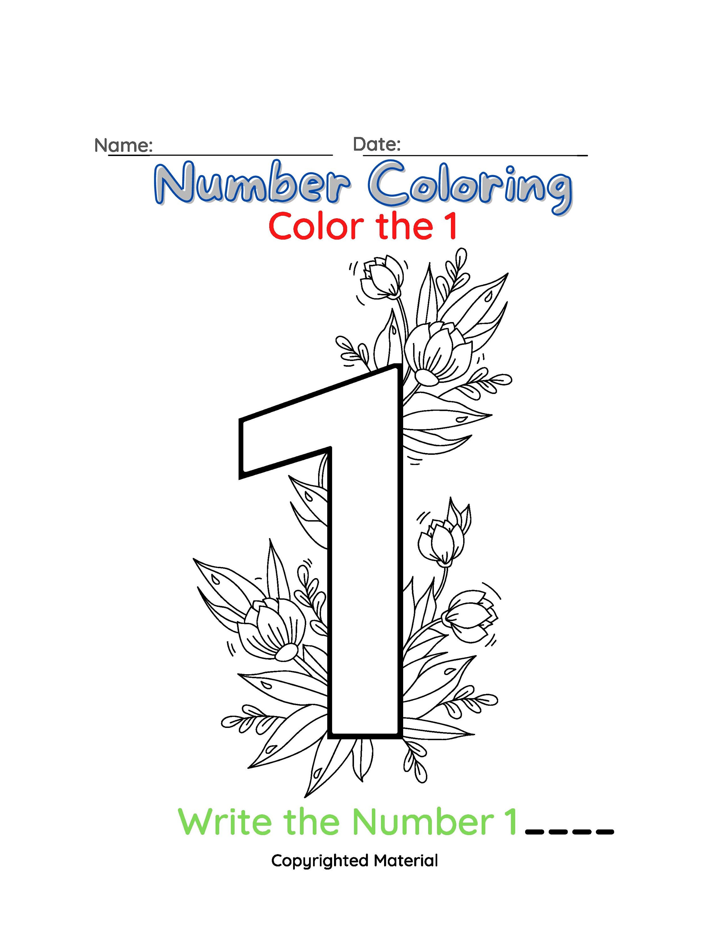 Number 11 Coloring