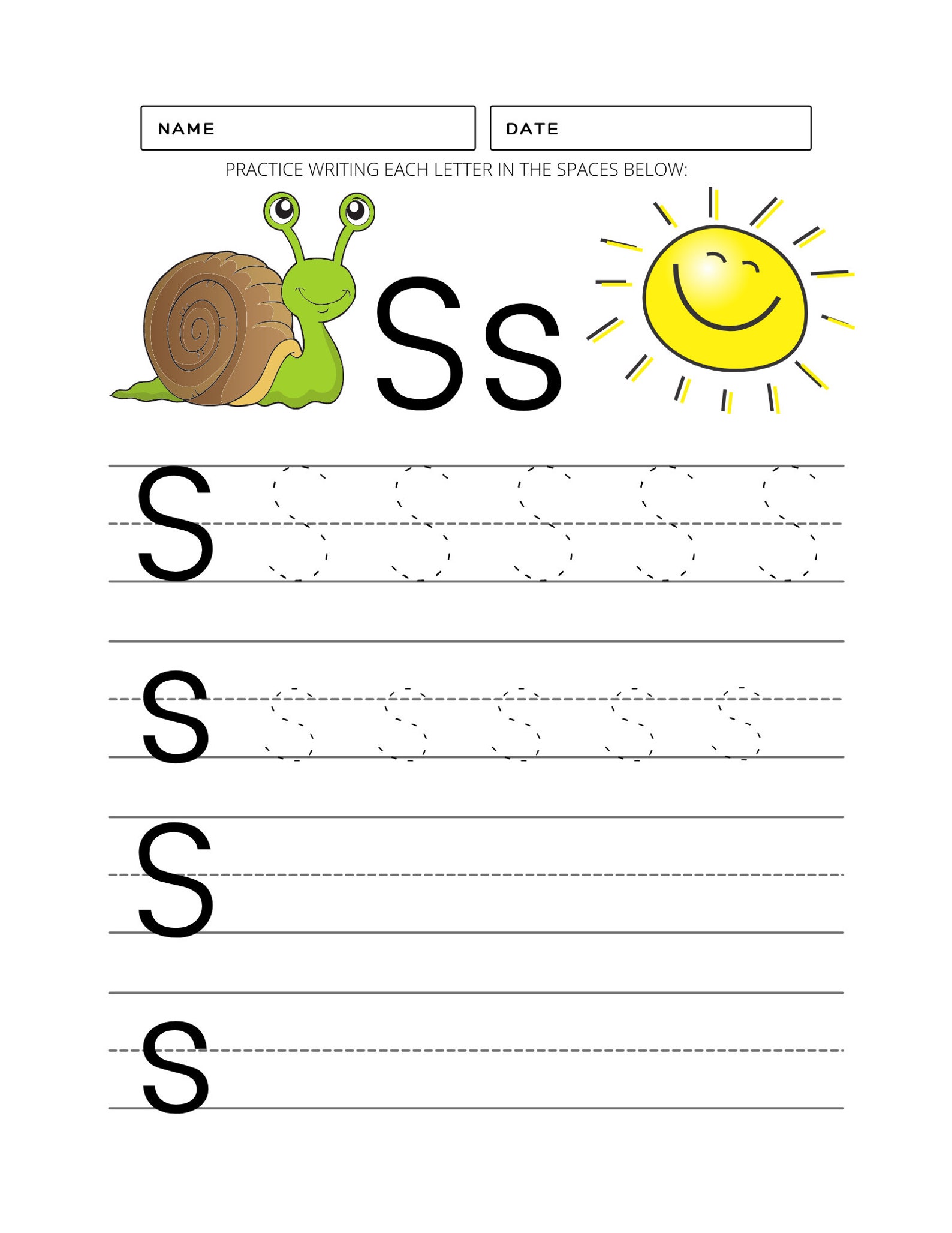 A to Z-26 Alphabet Worksheets, PDF - Etsy