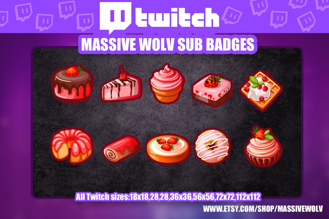 Christmas Sweets 2 Sub Bit Bits Twitch Badges / Streamer Icon / Discord ...
