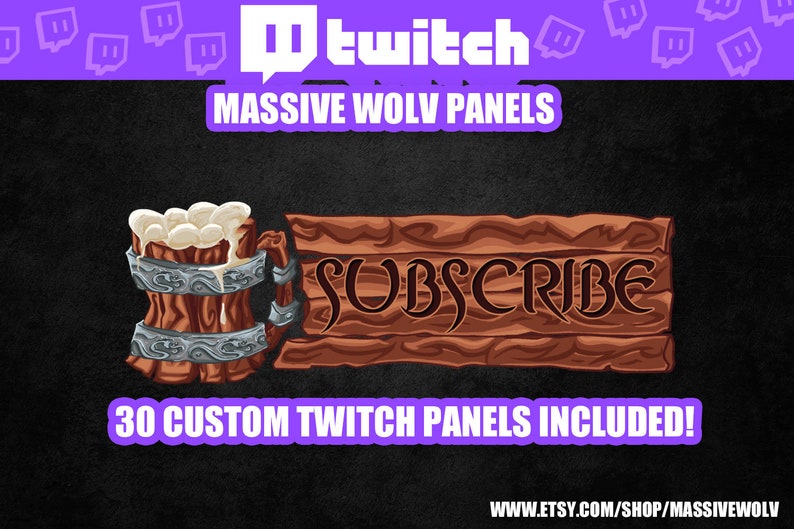 Beer Mug Custom Twitch Panel Panels / Icons Emotes Discord / UI ...
