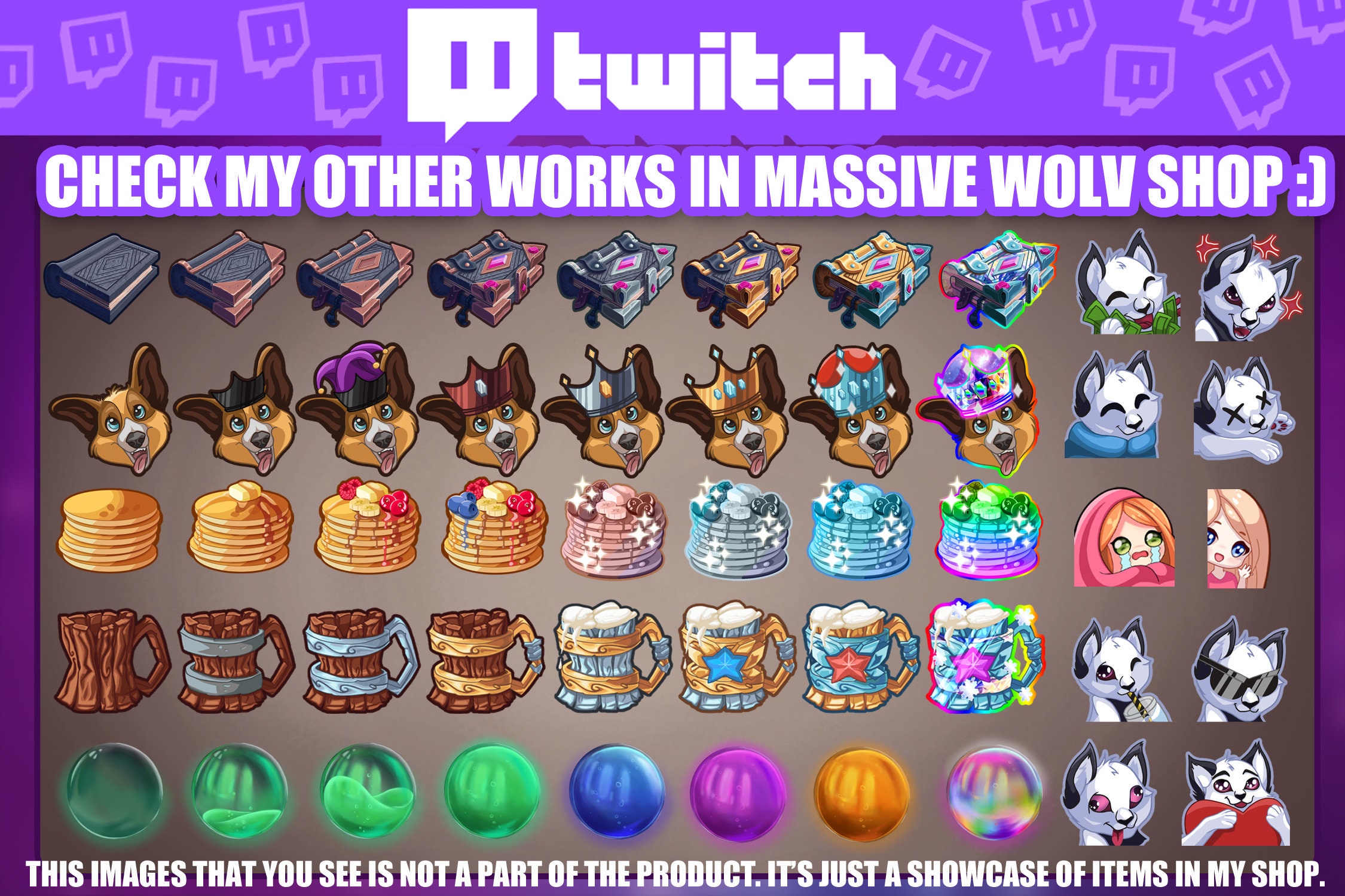 Waffles Sub Bit Bits Twitch Badges / Streamer Icon / Discord - Etsy