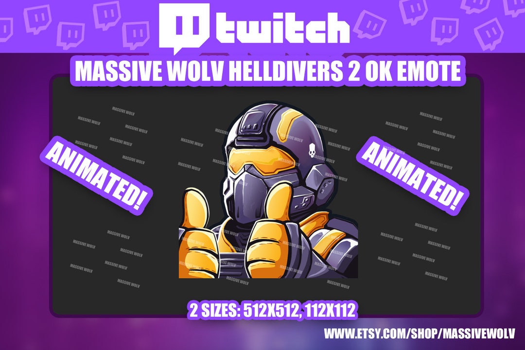 Helldivers 2 OK Emote: Animated Twitch/discord Sub Badges - Etsy
