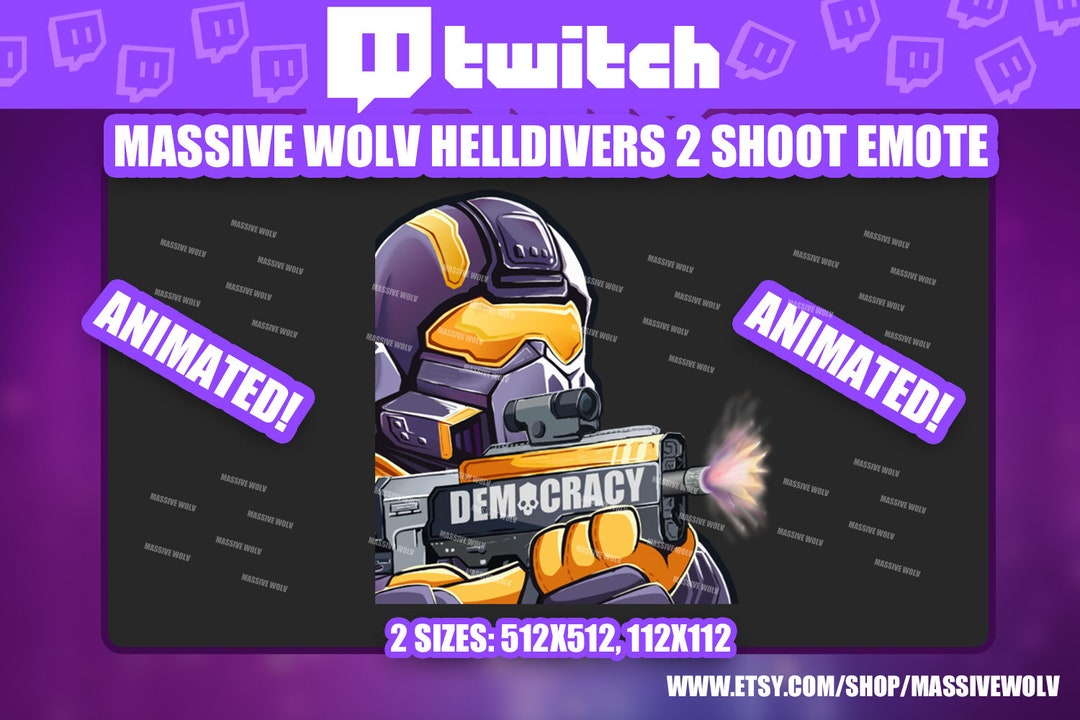 Helldivers 2 Animated Emote: Spread Democracy Twitch/discord (digital ...