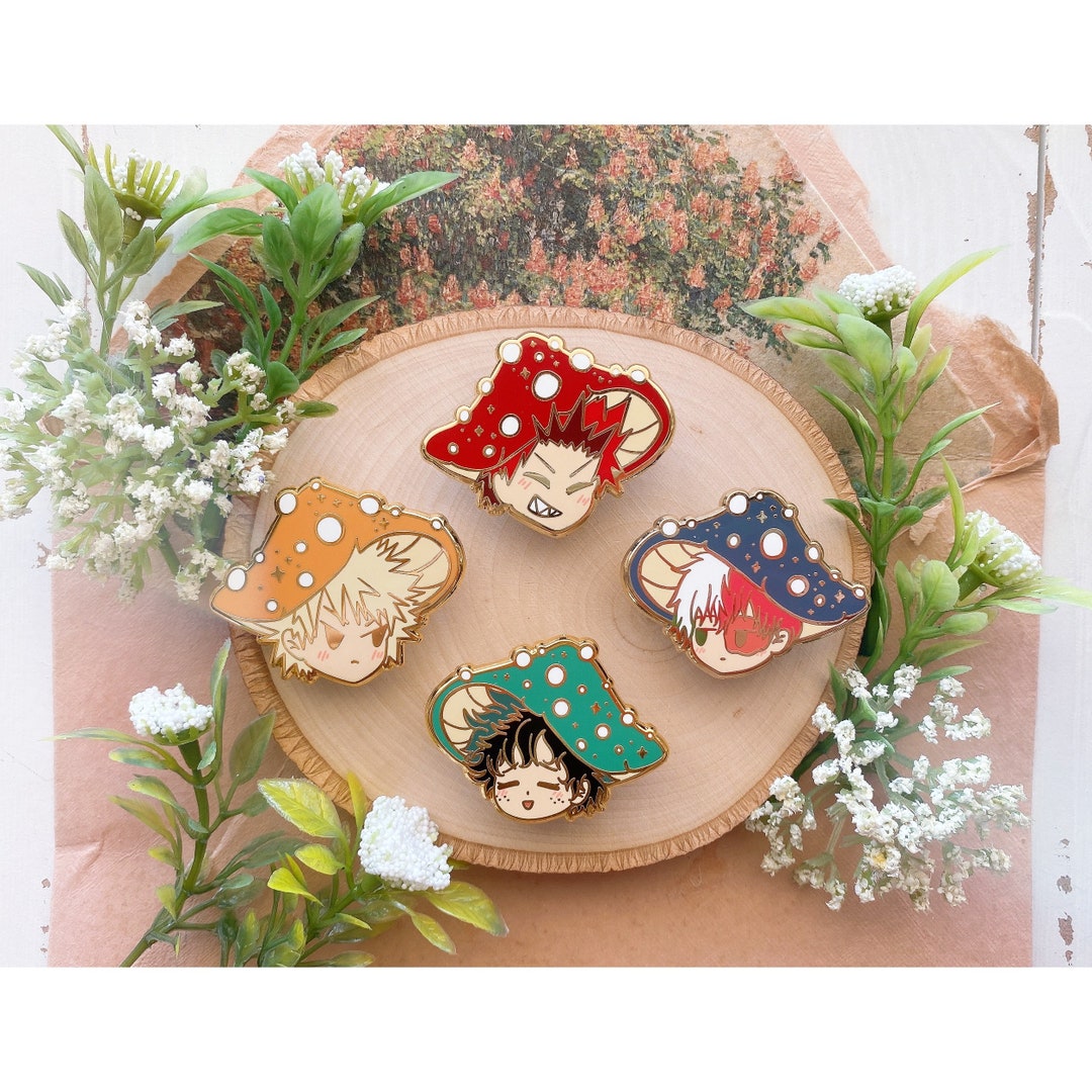 My Hero Mushroom Pins - Etsy