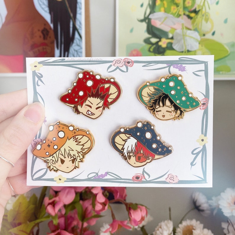 My Hero Mushroom Pins - Etsy