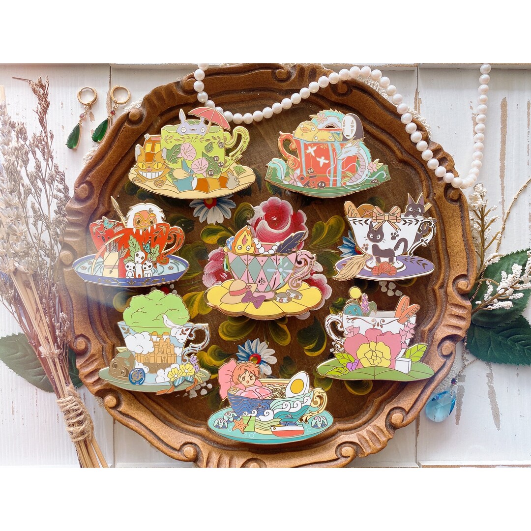 Gib Lee Inspired Antique Teacup Pins - Etsy