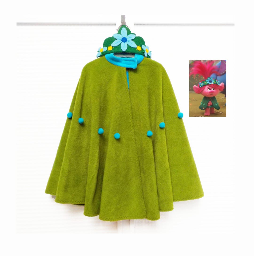 Poppy Trolls Cape and Headband, Trolls World Tour Birthday Outfit ...