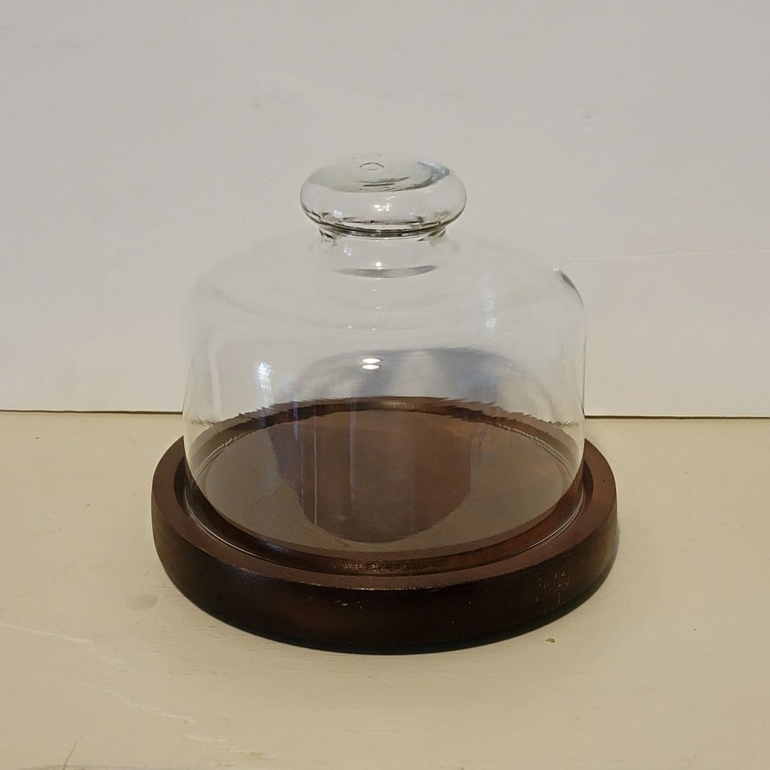 Teak Wood Cloche Cheese Dome - Etsy