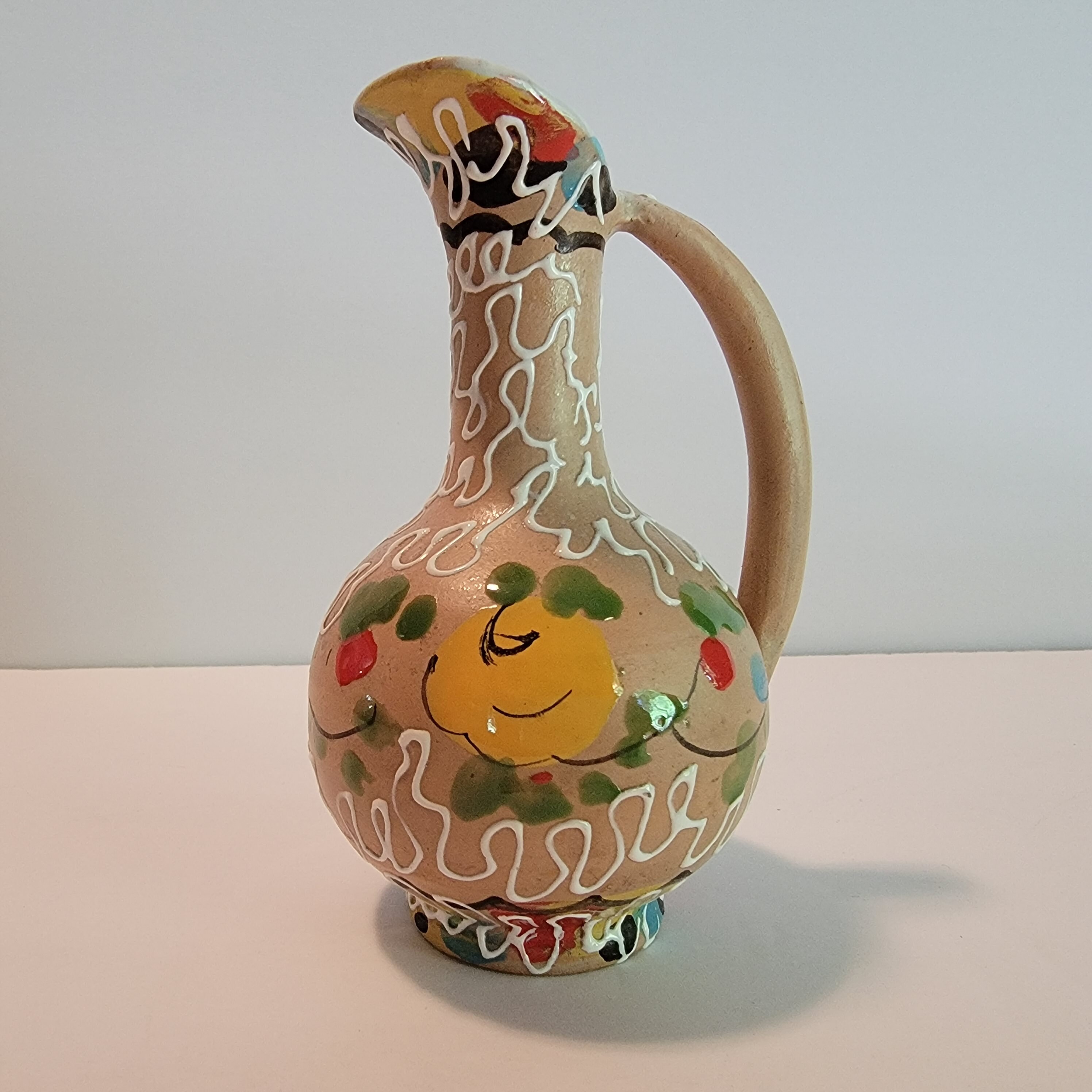 Italian Hand Painted Spaghetti String Drizzle Pitcher - Etsy
