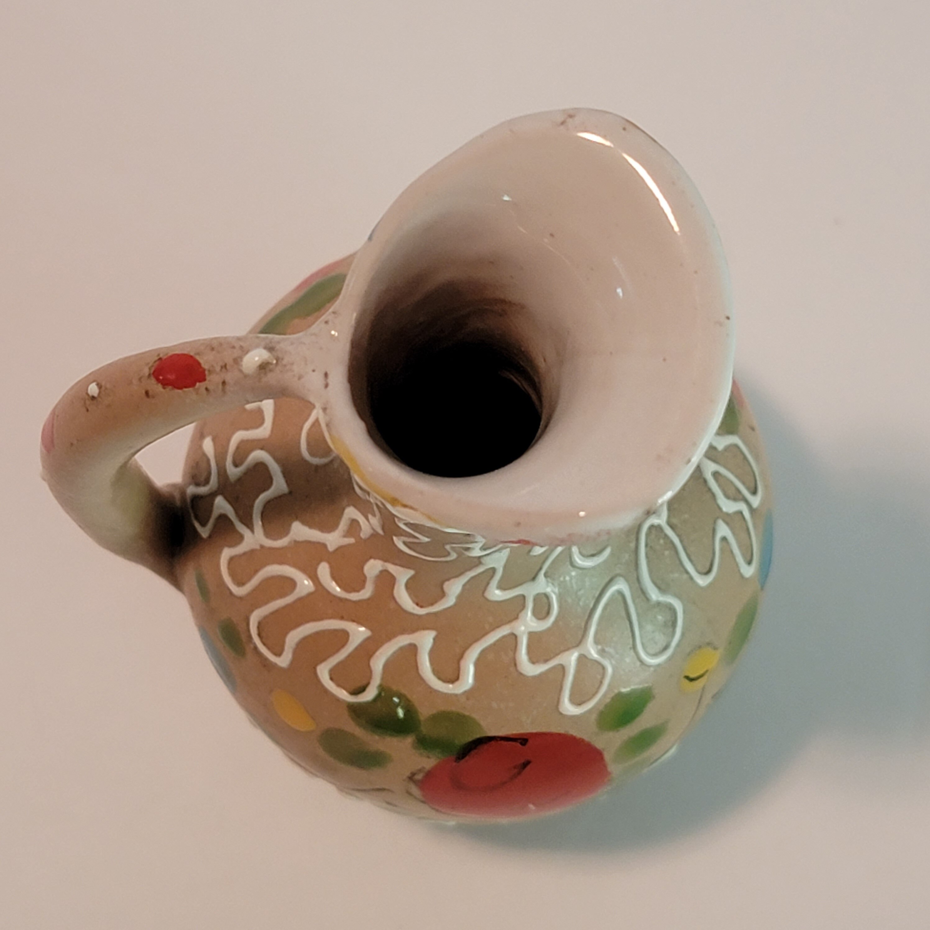 Italian Hand Painted Spaghetti String Drizzle Pitcher - Etsy