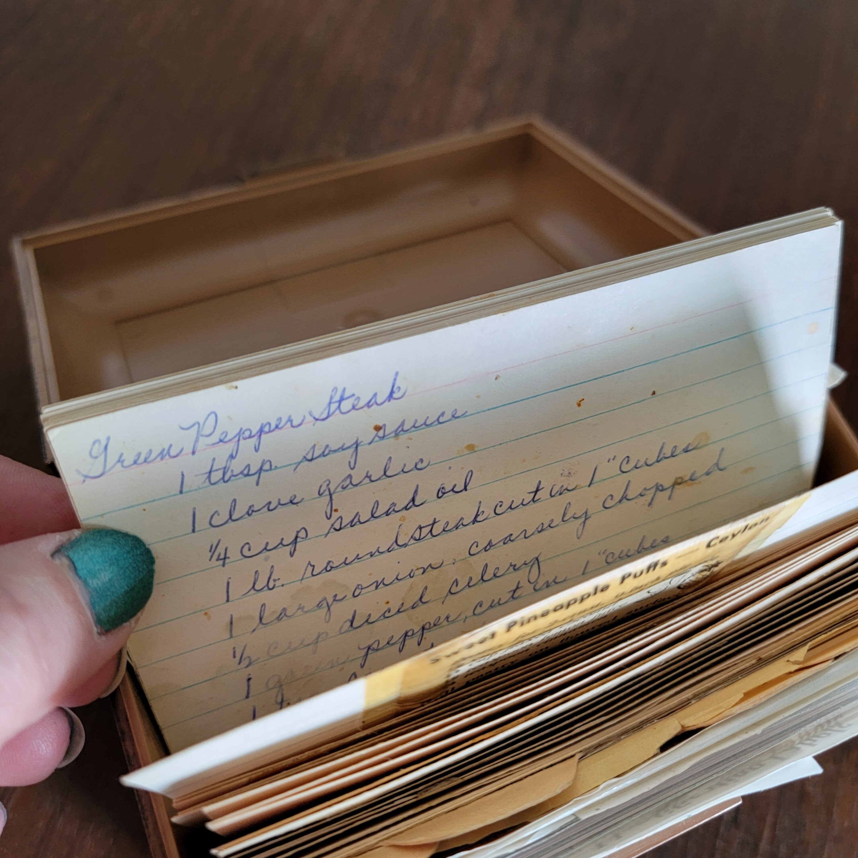 1970's Lerner Plastic Recipe Box With Vintage Recipes - Etsy