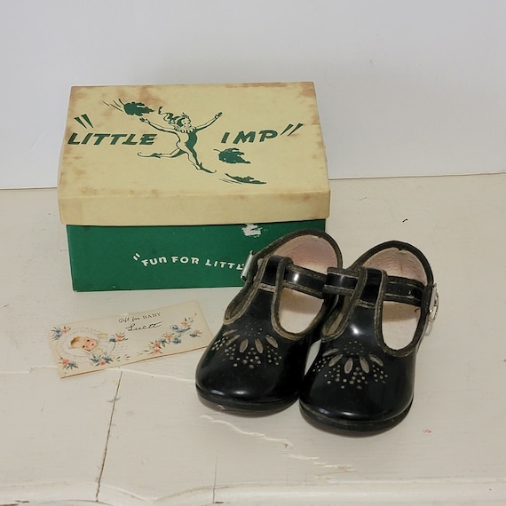 1950s Little Imp Baby Dress Shoes - Gem