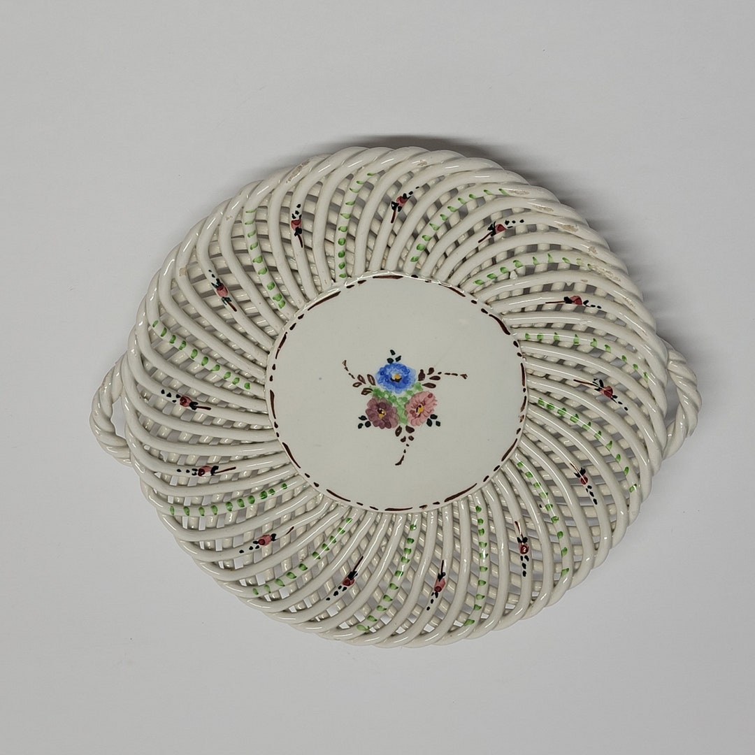 Spanish Lattice Weave Ceramic Plate - Etsy