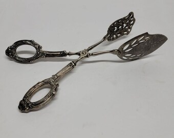 Silver Serving Tongs - Etsy