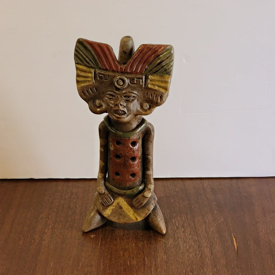 Aztec Myan Clay Flute - Etsy