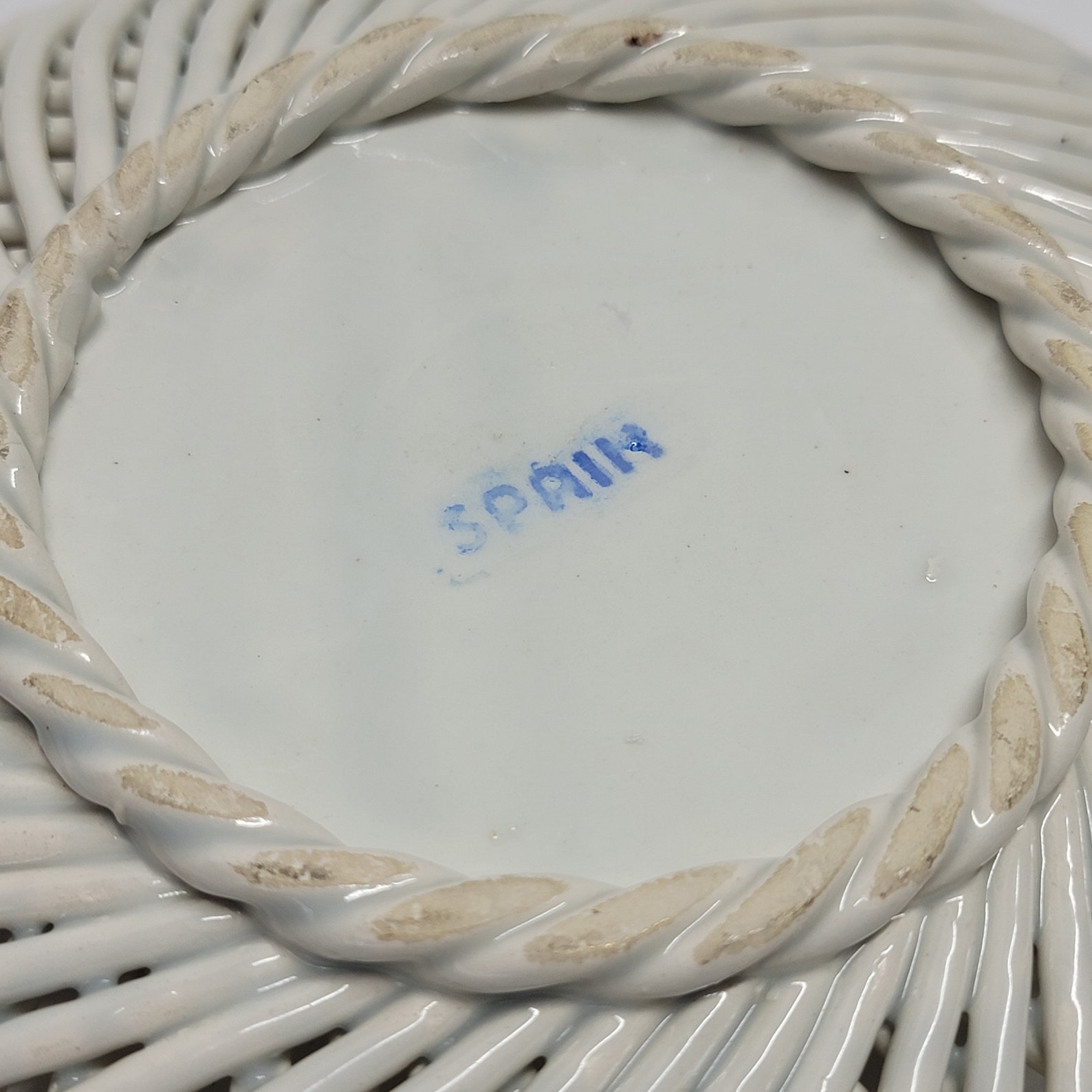 Spanish Lattice Weave Ceramic Plate - Etsy