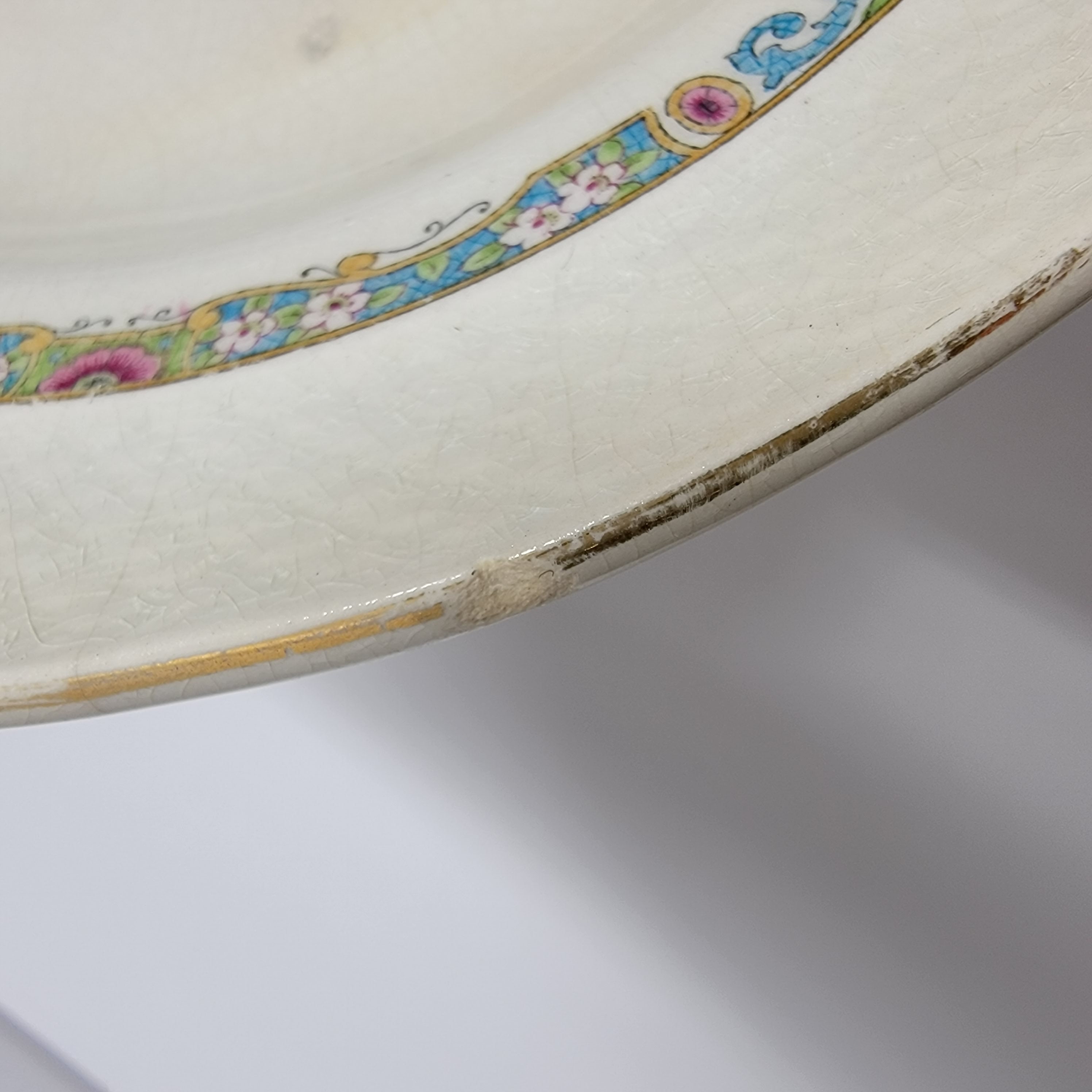 Antique Furnivals England Floral Platter 1913 - Etsy