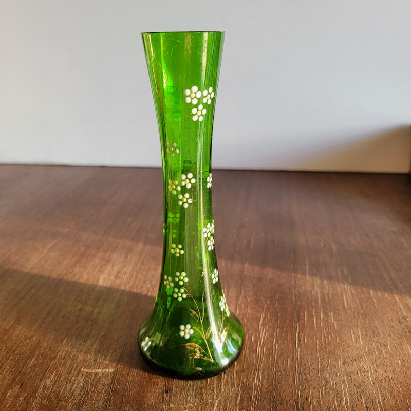 Green and Gold Vase - Etsy