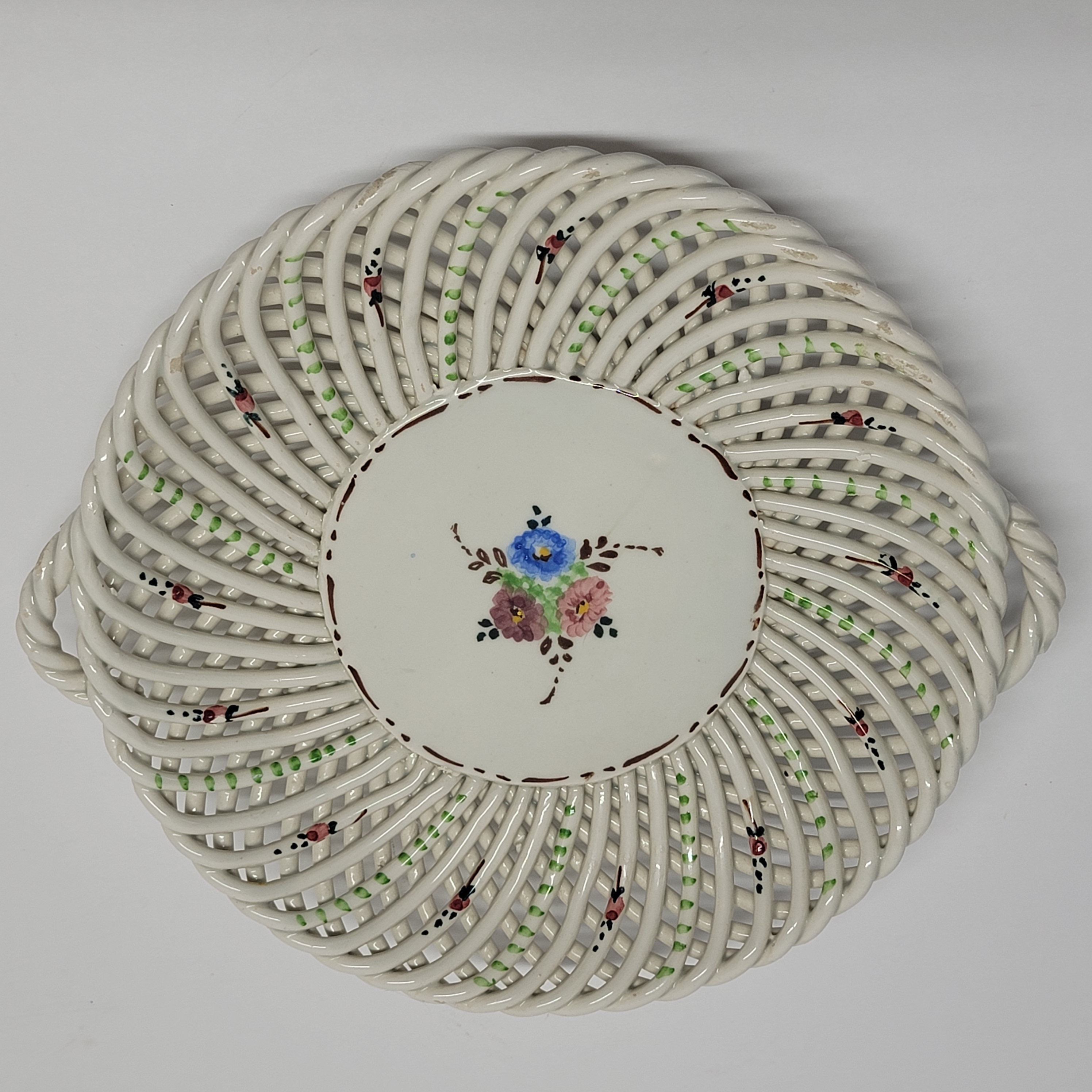 Spanish Lattice Weave Ceramic Plate - Etsy