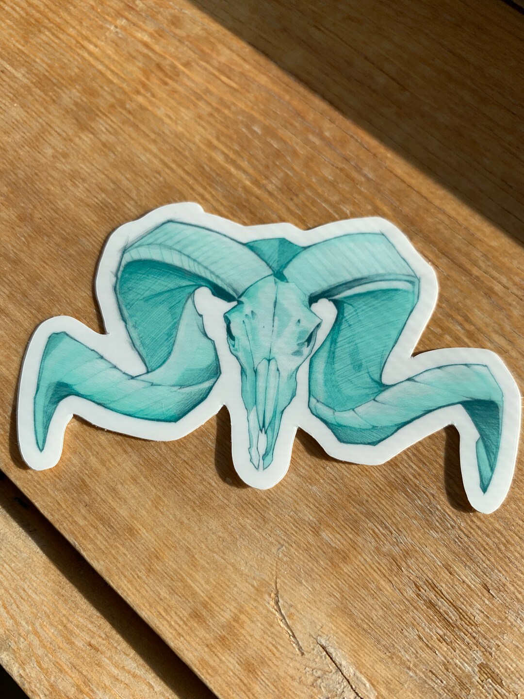 Ram Skull Sticker Sheep Goat Animal Sticker Nature Sticker Phone ...