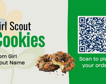 Beautiful Girl Scout Cookies Business Cards - Etsy