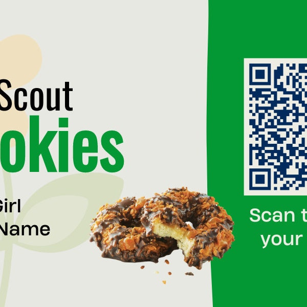 Girl Scout Cookie Business Card - Etsy