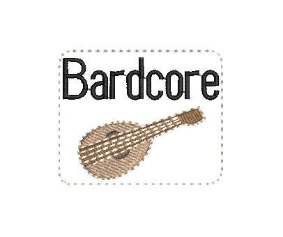 Bardcore Feltie Embroidery Design File Digital Instant Download ...