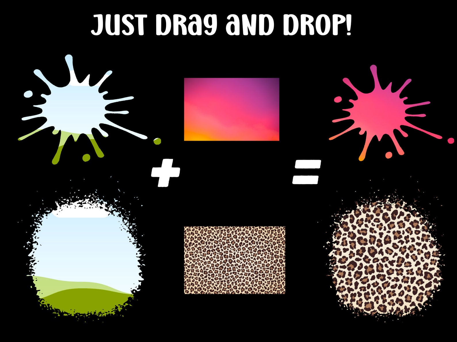 18 Customizable Paint Spill Photo Frame Template Designs for Canva ...