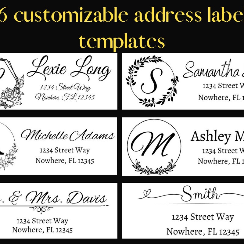 Address Label Design - Etsy