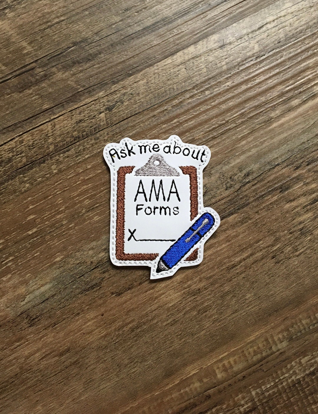 Ask Me About AMA Forms Feltie Embroidery Design File Digital Instant ...