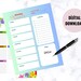 Printable Weekly Plans Tracker, US Letter compact Personal Wide PDF ...