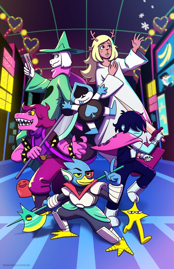 Deltarune Fun Gang 11x17 Print | Etsy