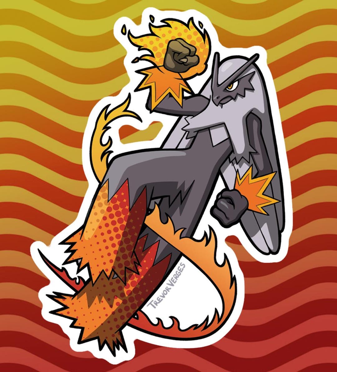 Blaziken Sticker - Etsy