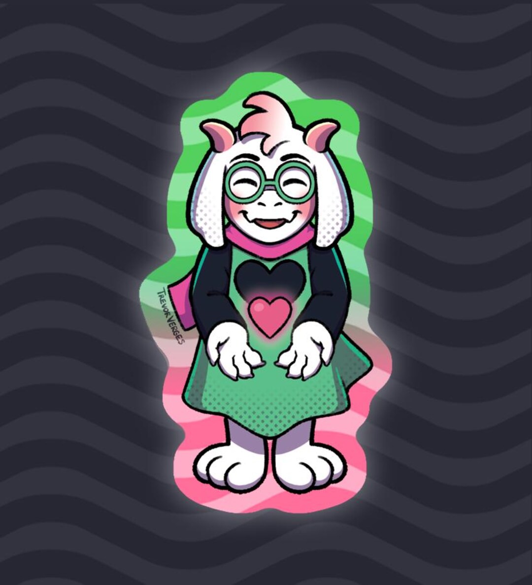 Deltarune Ralsei Sticker - Etsy