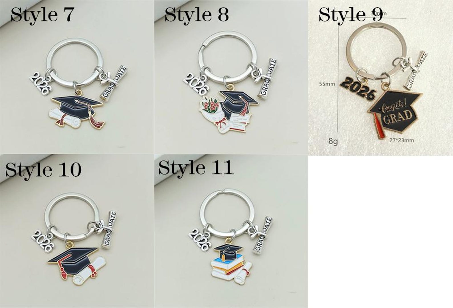 Personalized Leather Graduation Keychain: Class of 2026 Gift - Etsy