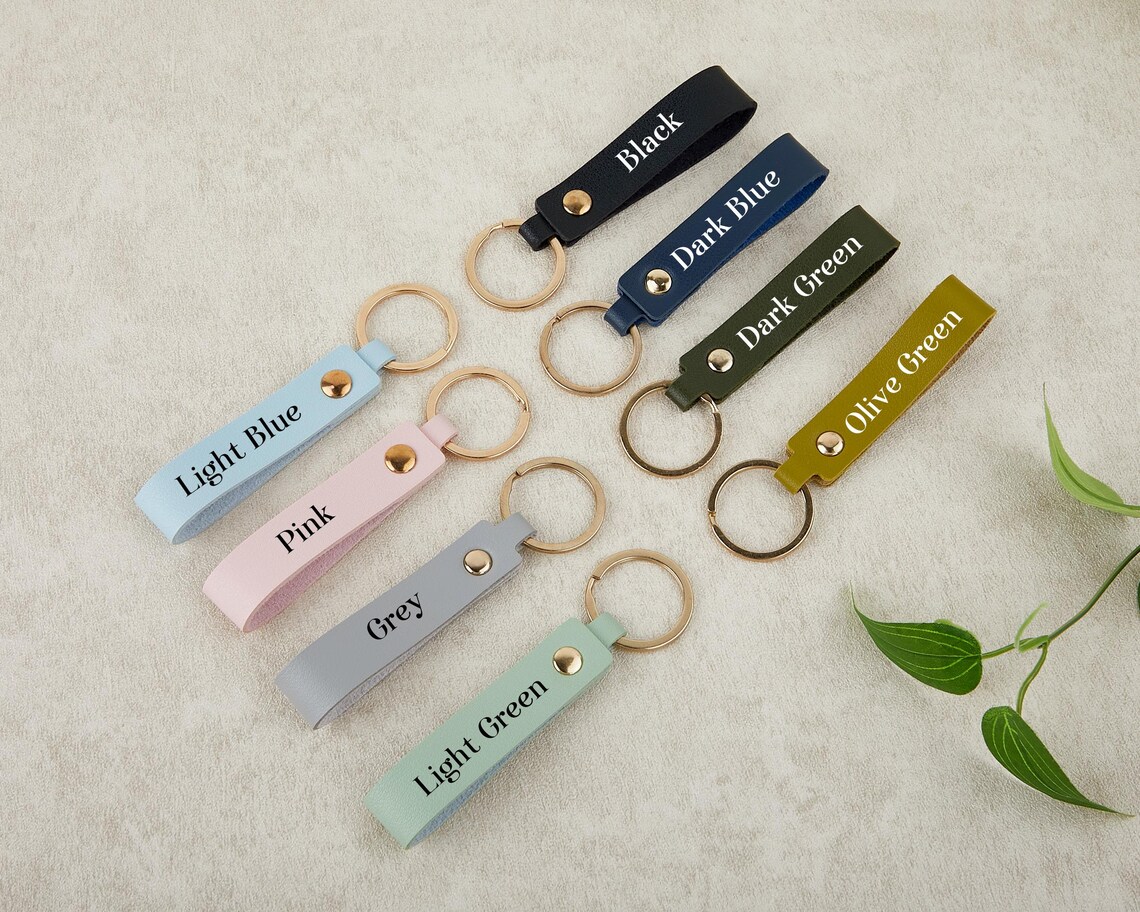 Personalized Leather Graduation Keychain: Class of 2026 Gift - Etsy