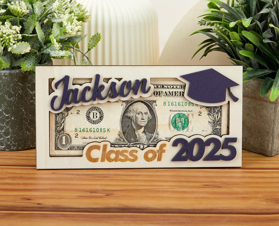 Personalized Grad Money Holder, Custom Grad Gifts, Grad Money Gift ...