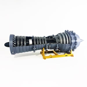 Model Turbojet Engine With Rotating Turbine Blades / Christmas Aviation ...