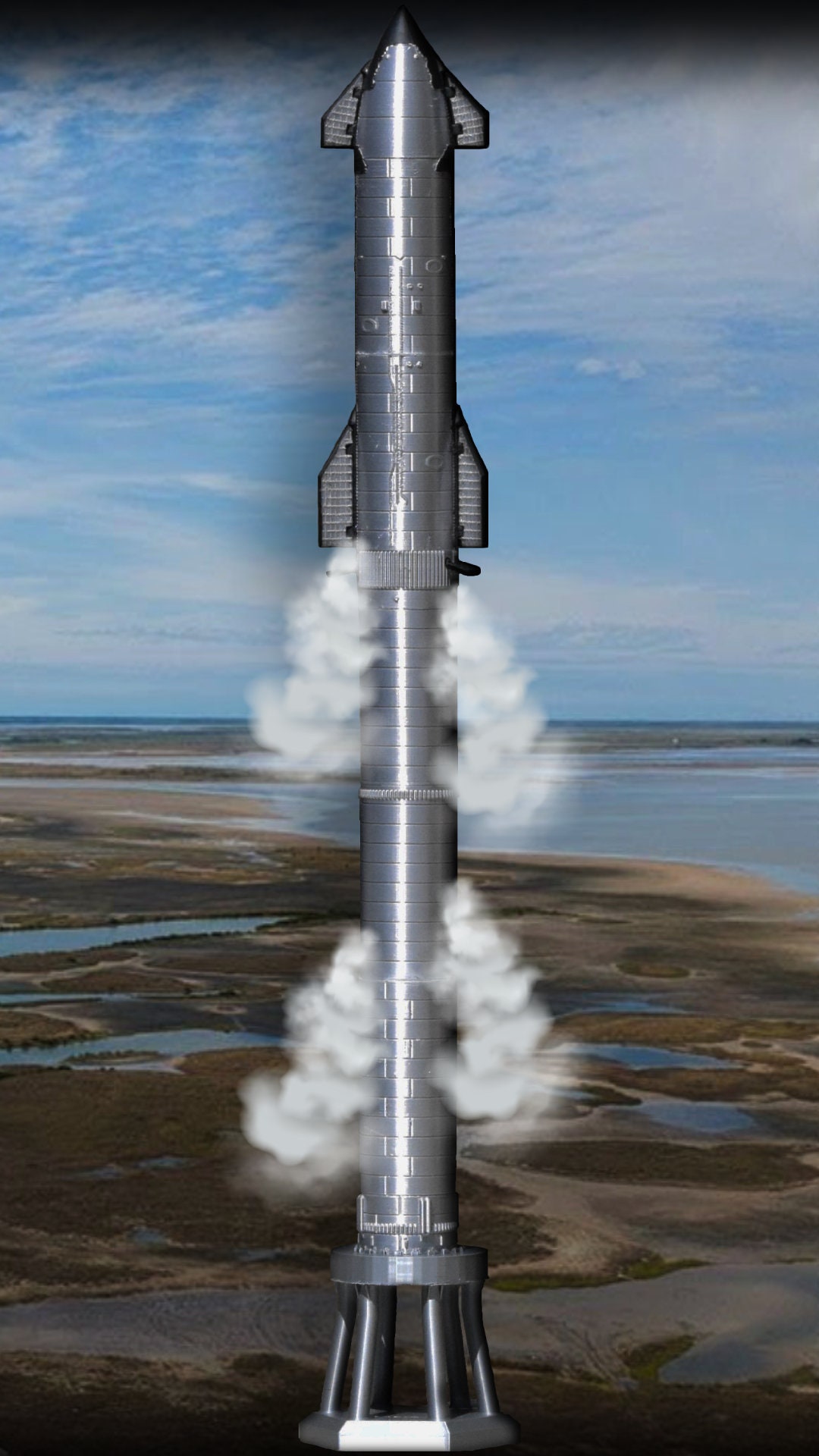 Space X Starship Super Heavy Model / SN28 Booster OLTP IFT3 / Spacex ...