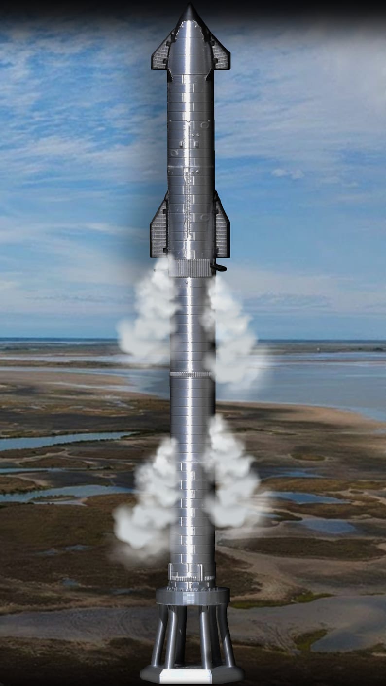 Space X Starship Super Heavy Model / SN28 Booster OLTP IFT3 / Spacex ...