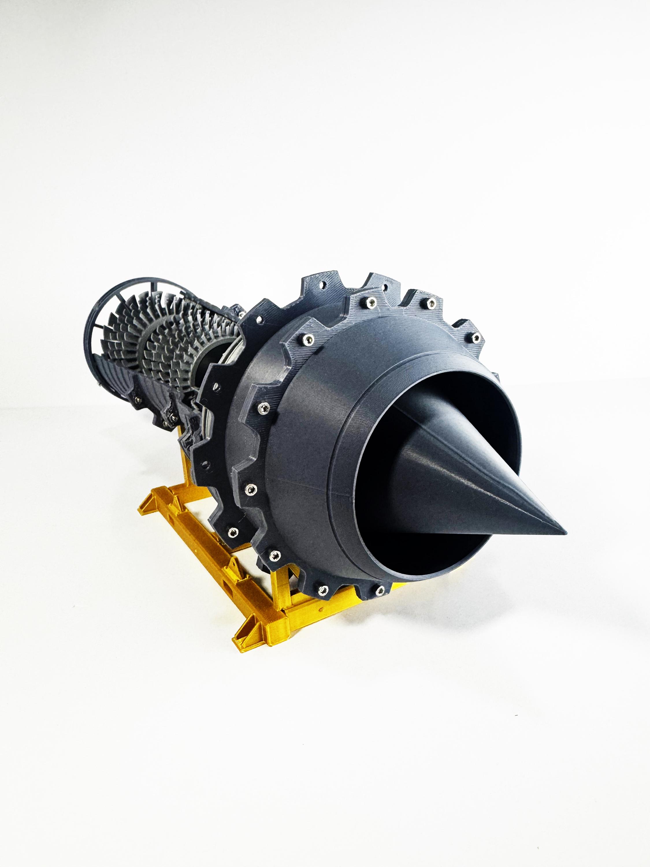 Model Turbojet Engine With Rotating Turbine Blades / Christmas Aviation ...